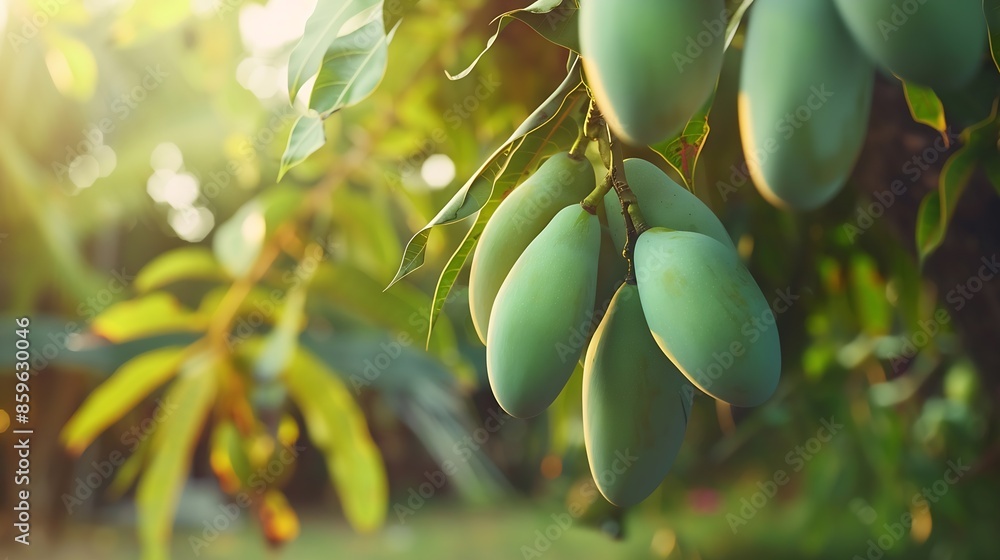 A string of mangoes on the tree one mango tree will bear more than one ...