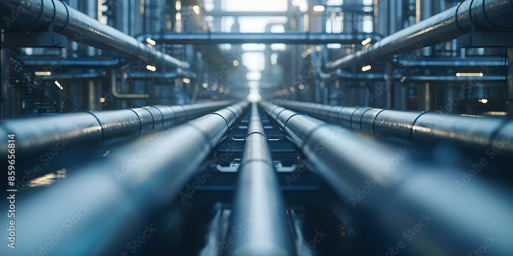 Visualizing Lng Facility Pipelines Through 3d Rendering Concept Industrial Visualization Lng