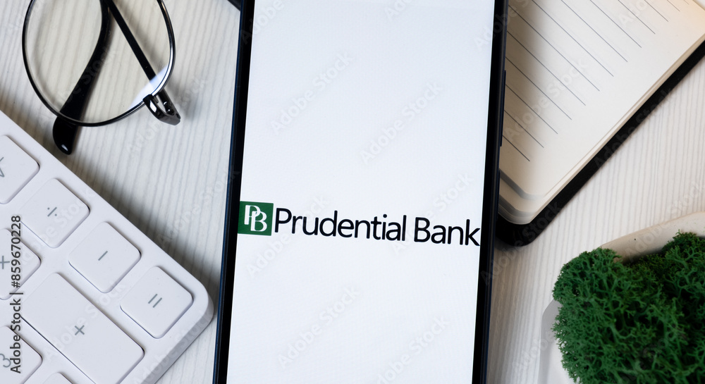 New York, USA - 1 June 2024: Prudential Bank Logo on Phone Screen ...