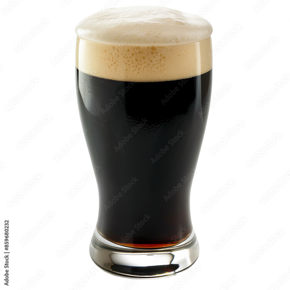Pint of Beer with Perfect Head | Isolated on Transparent & White ...