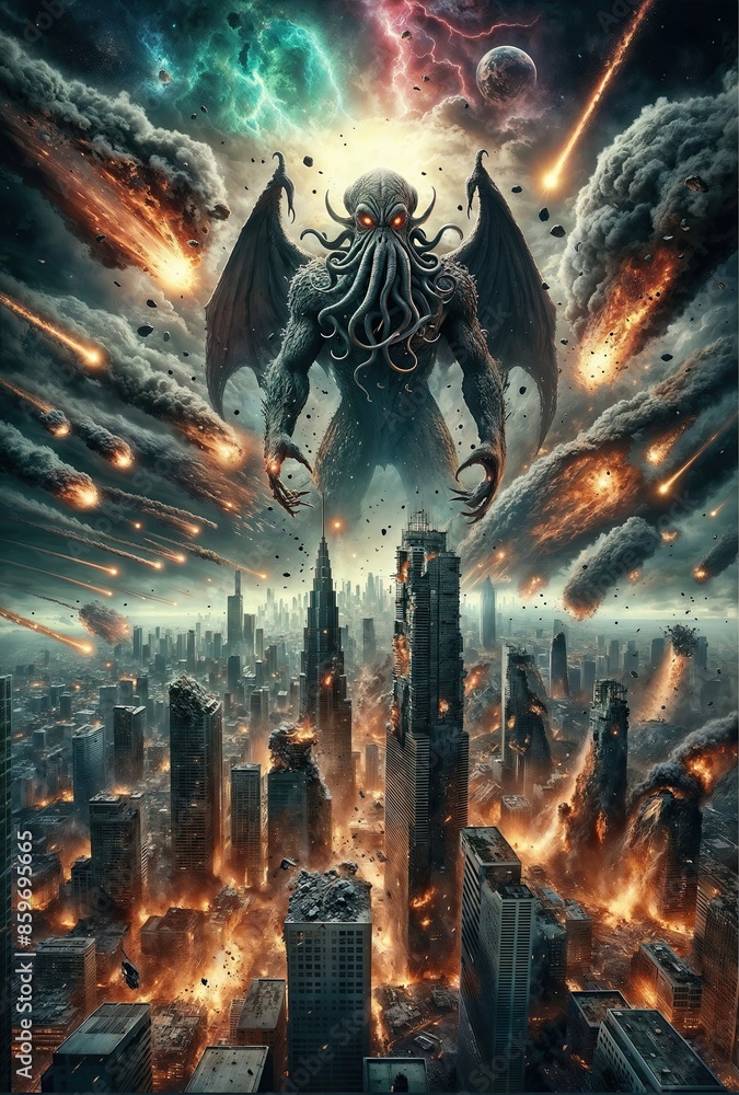 cthulhu, lovecraft, scary, wallpaper, monochrome, monster, horror ...