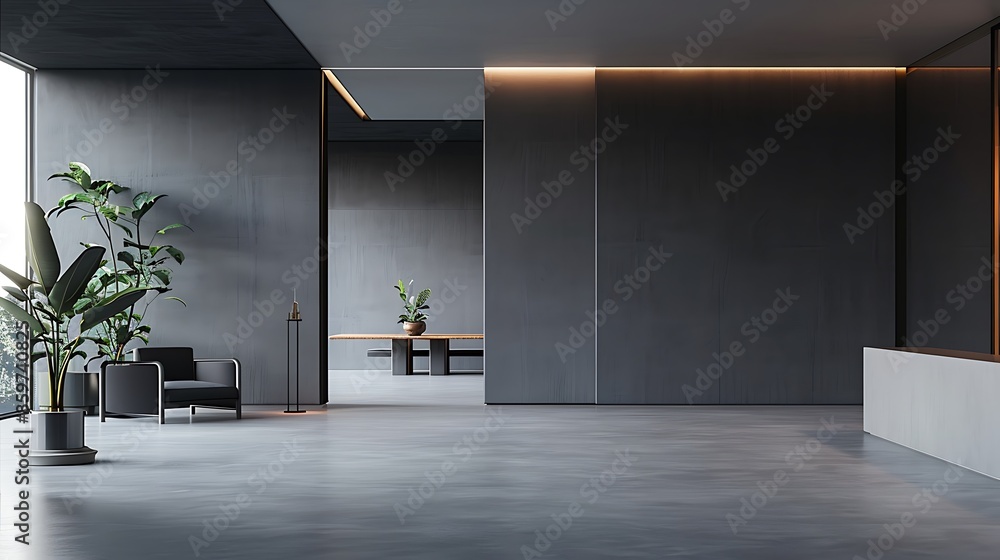 minimalist design studio featuring large-format fiber cement panels in ...