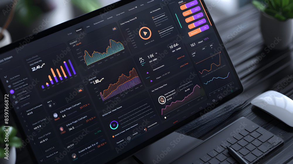Modern Dark-Themed Admin Dashboard UI with Sidebar Navigation and ... Modern Dark-Themed Admin Dashboard UI with Sidebar Navigation and ...