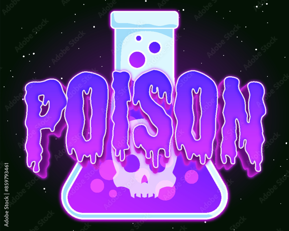poison toxic logo text purple glow editable text effect font style ...