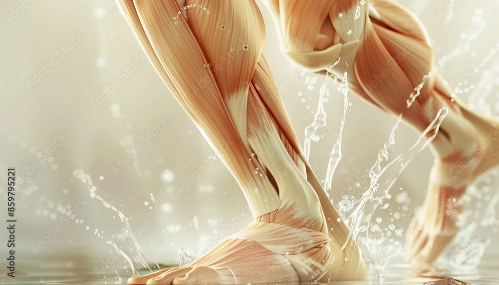 Muscles are the foundation of athleticism: Depict a strong, solid ...