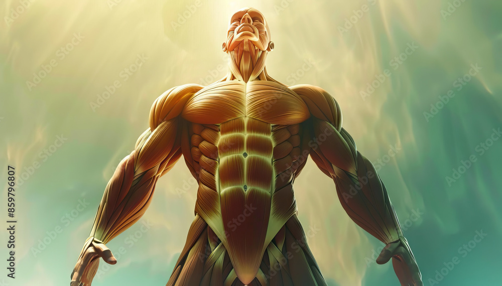 Muscles are the foundation of physical prowess: Illustrate a strong ...