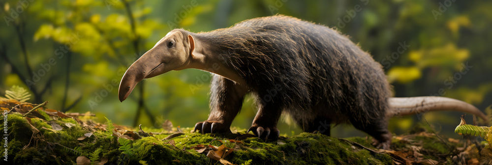 Intriguing Display of an Anteater's Specialized Evolution Amidst Lush ...