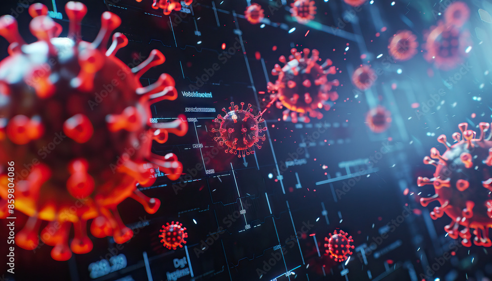 Deception is the virus of digital scammers: Depict a computer screen ...