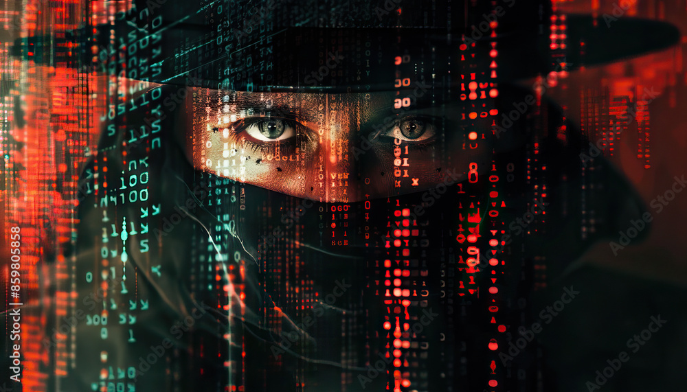 Deception is the camouflage of digital scammers: Depict a scammer ...