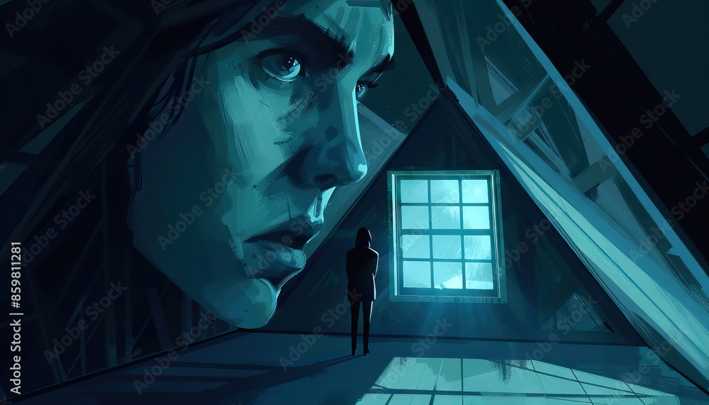 Dread is the lingering presence in the attic at midnight: Illustrate a ...