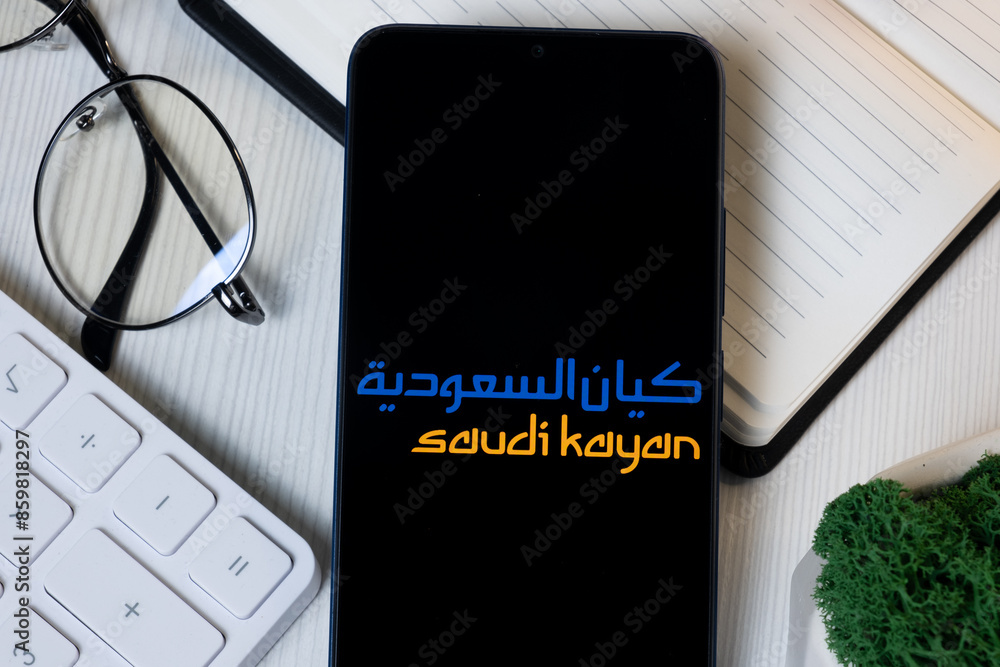 New York, USA - 11 June 2024: Saudi Kayan Petrochemical Logo on Phone ...