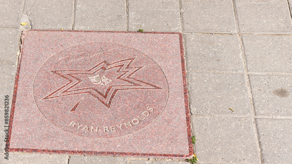 Famous Walkway in Toronto with Celebrity Handprints and Signatures on ...