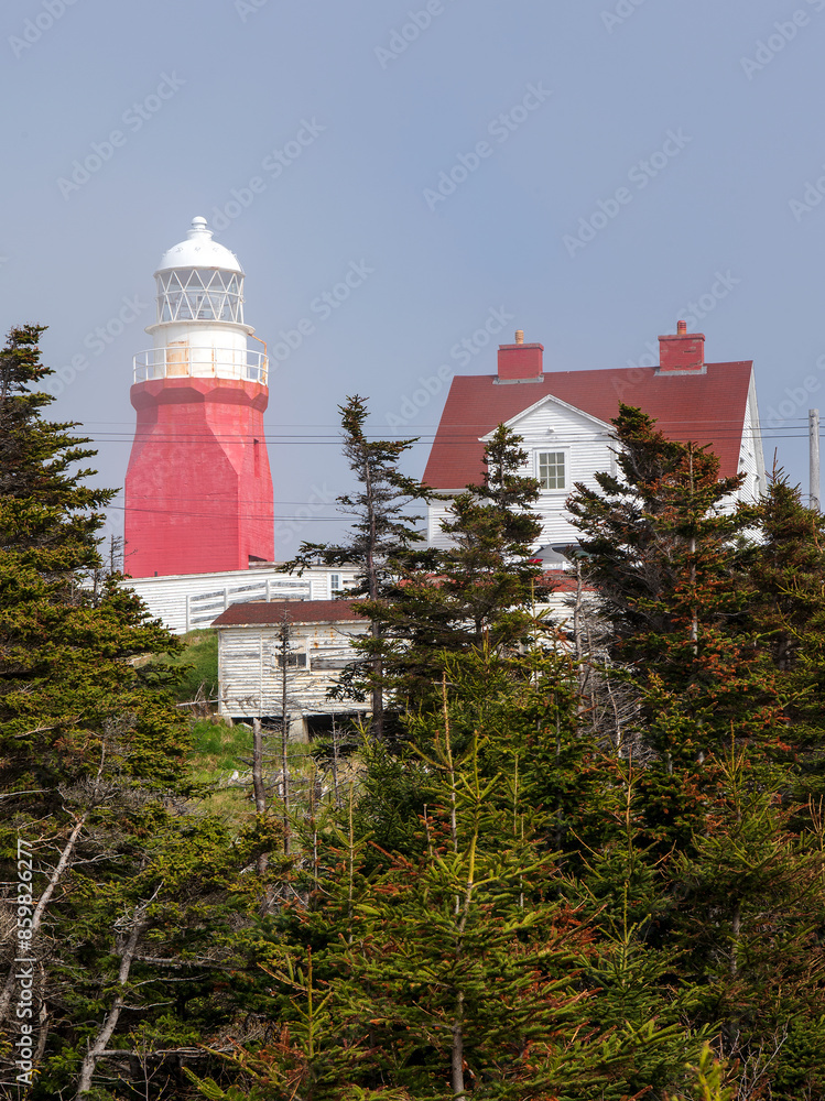 The historic Long Point Lighthouse, built in 1876, sits more than 300 ...