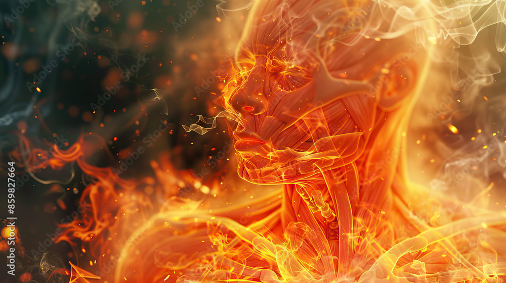 Smoking is the wildfire that spreads disease: Illustrate a wildfire ...