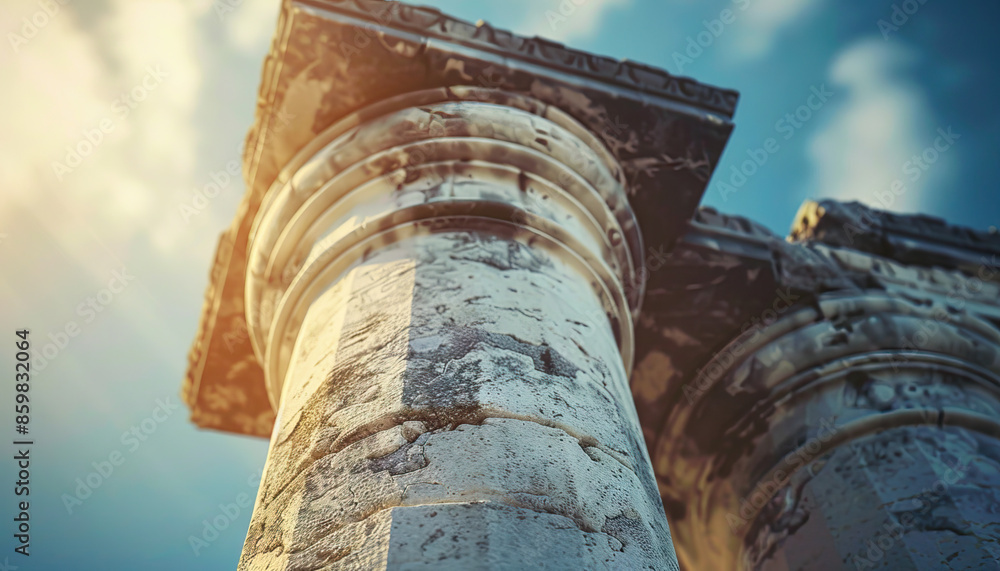 Strength is the cornerstone of resilience: Depict a strong, muscular ...