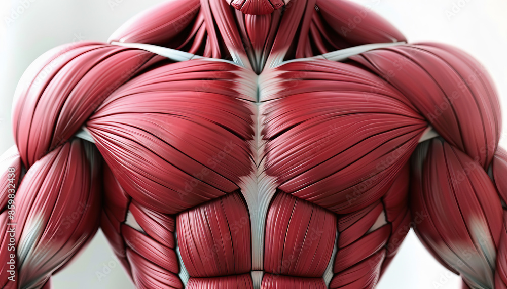 Muscles are the armor of the body: Depict a suit of armor made of ...