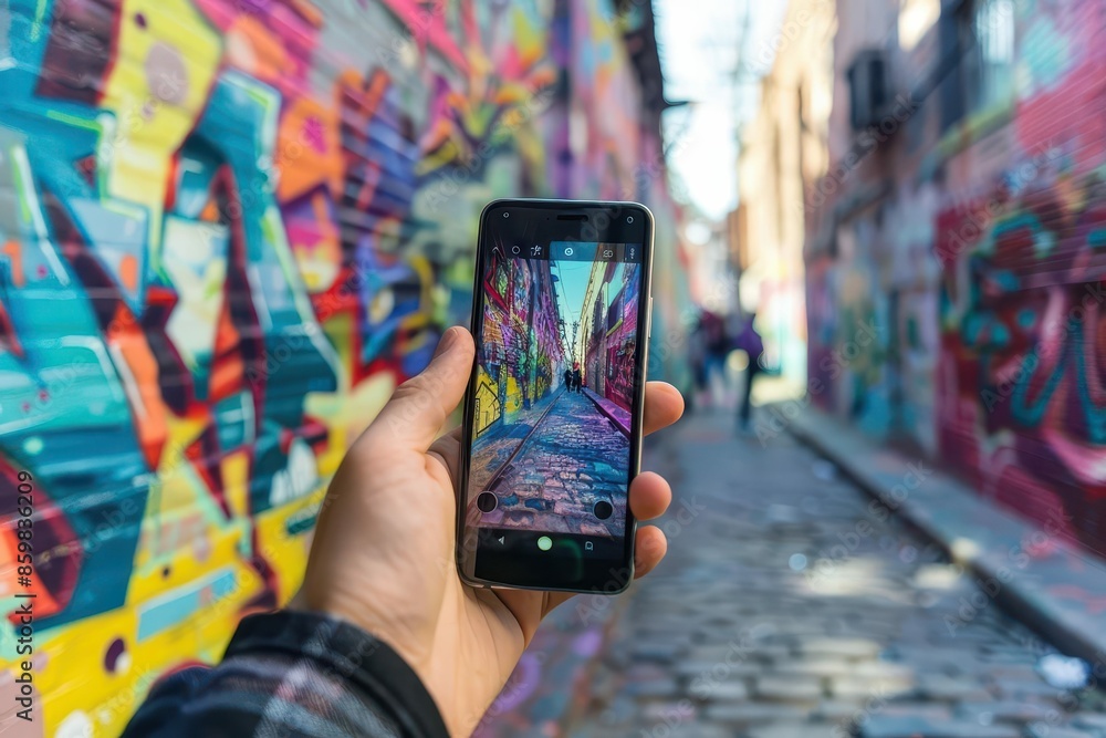 augmented reality street art interactive graffiti mural coming to life ...