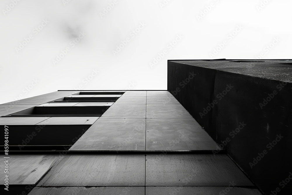 Striking perspective of a modern architectural building, capturing the ...
