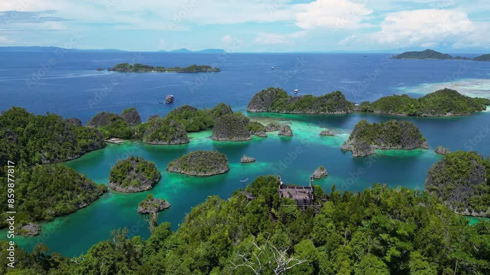 Raja Ampat, Indonesia: Aerial drone footage of the famous Piaynemo ...