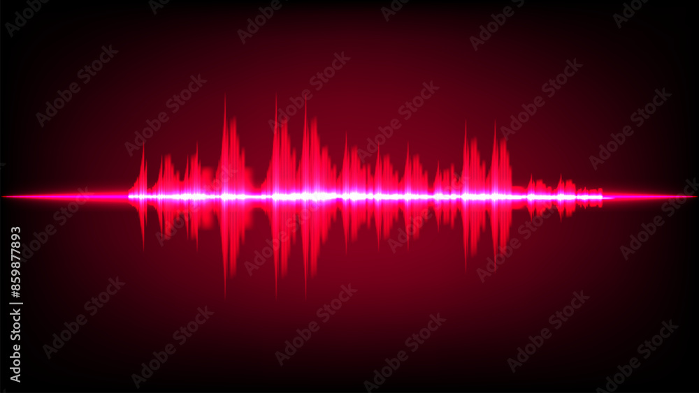 Abstract Sound Wave Digital Frequency wavelength graphic design Vector ...