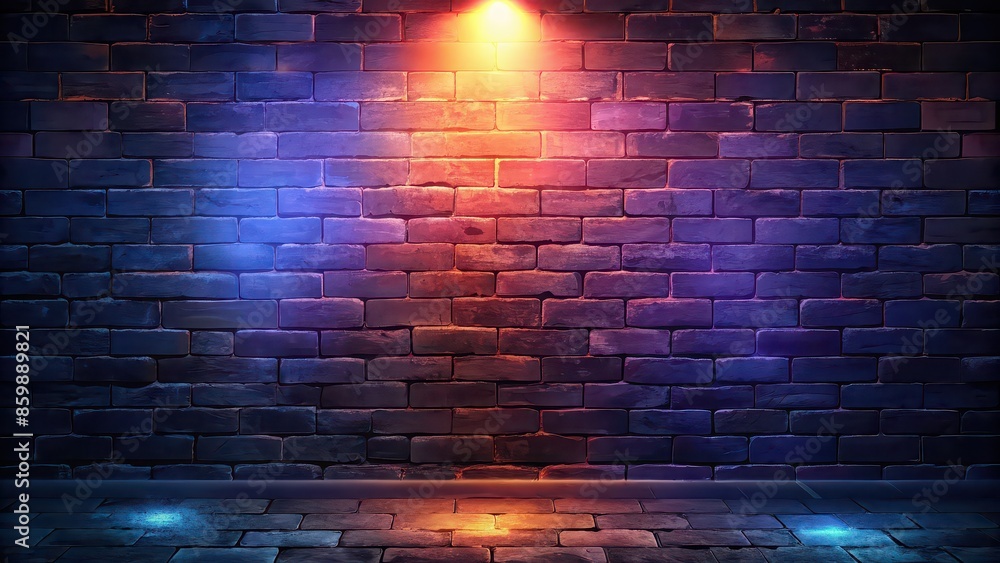 Bright and dark clean brick wall background representing strength ...