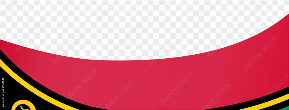 Vanuatu flag wave isolated on png or transparent background vector ...