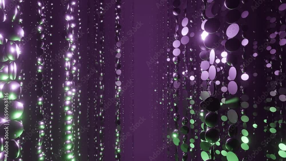 Endless shining light mirror tunnel. Magic shining background animation ...