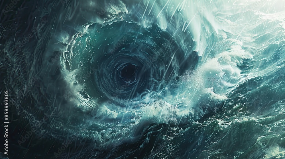 Advanced technology facing the wrath of a hurricane, powerful visual ...