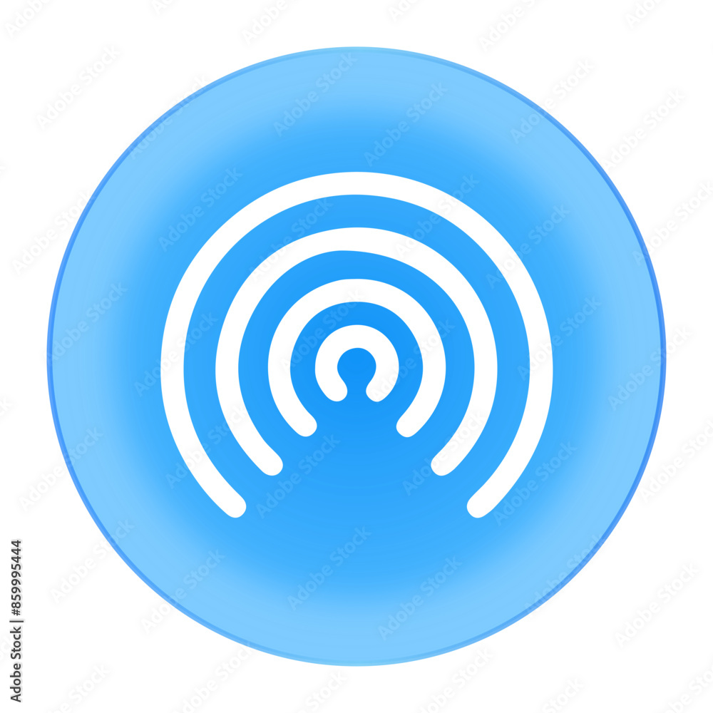 Air Drop Share Sharing Phone Glassmorphism Business Button Device UI ...