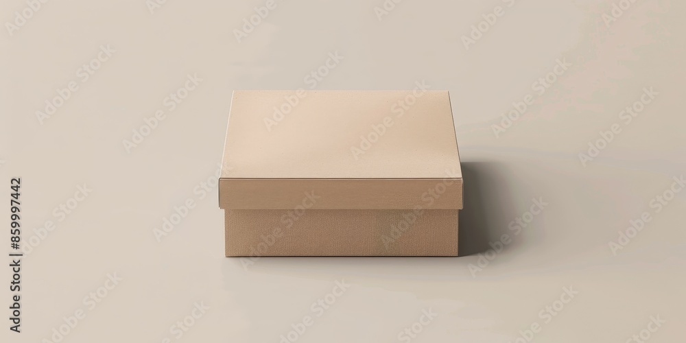 Isolated packaging mock-up featuring a minimalist box design, perfect ...
