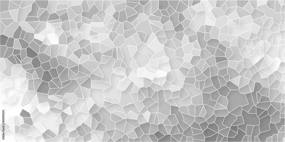 Light gray ash Broken quartz stained Glass Background with White lines ...