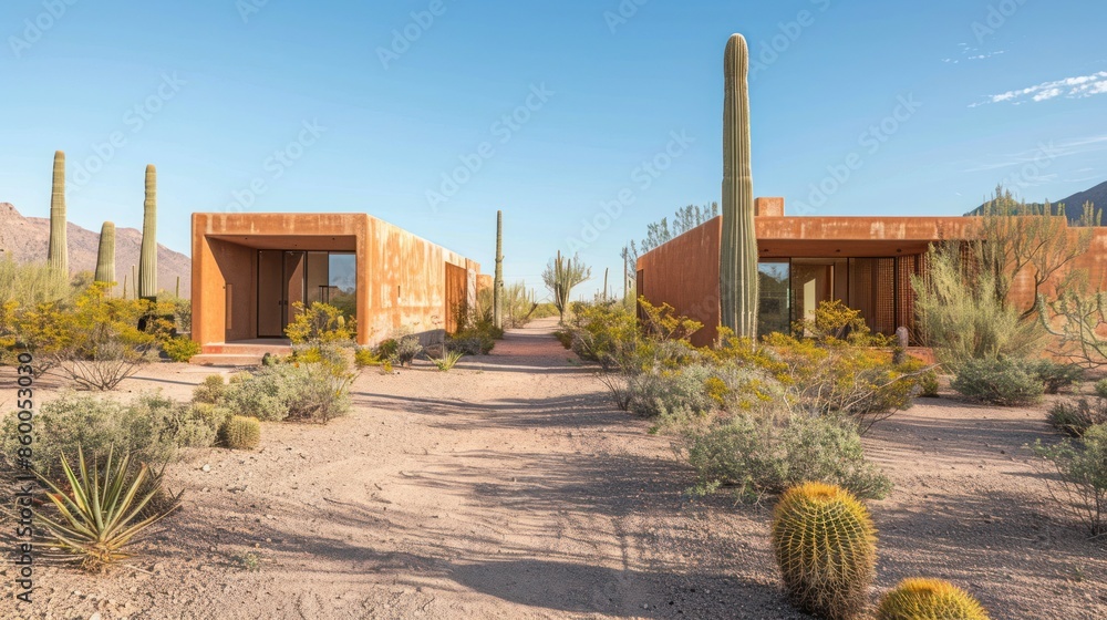 Modern Desert Architecture: Two Homes in the Arizona Landscape Stock ...
