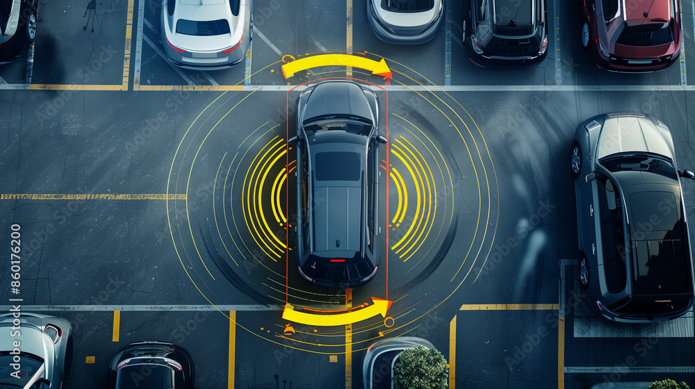 Visualization of the intelligent car parking assistant system from an ...