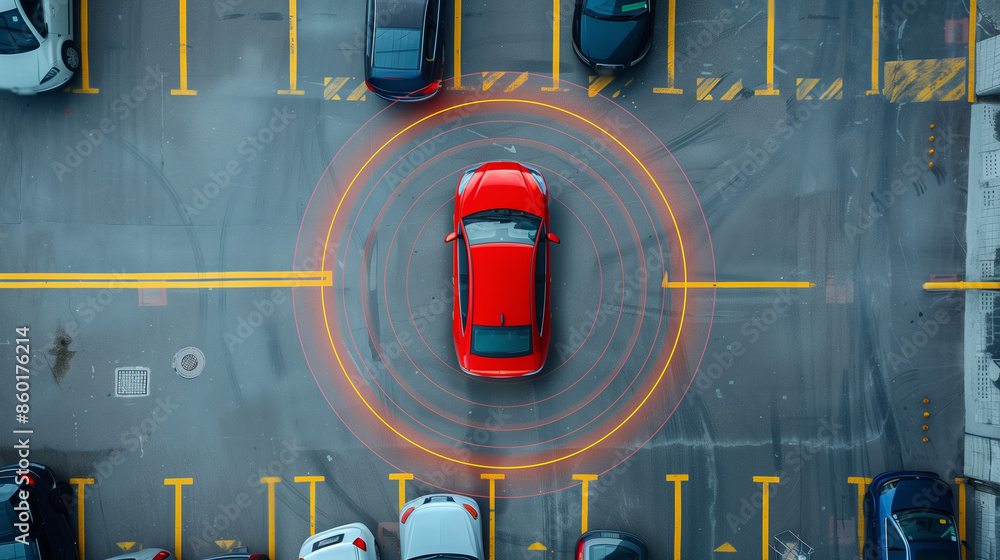 Visualization of the intelligent car parking assistant system from an ...