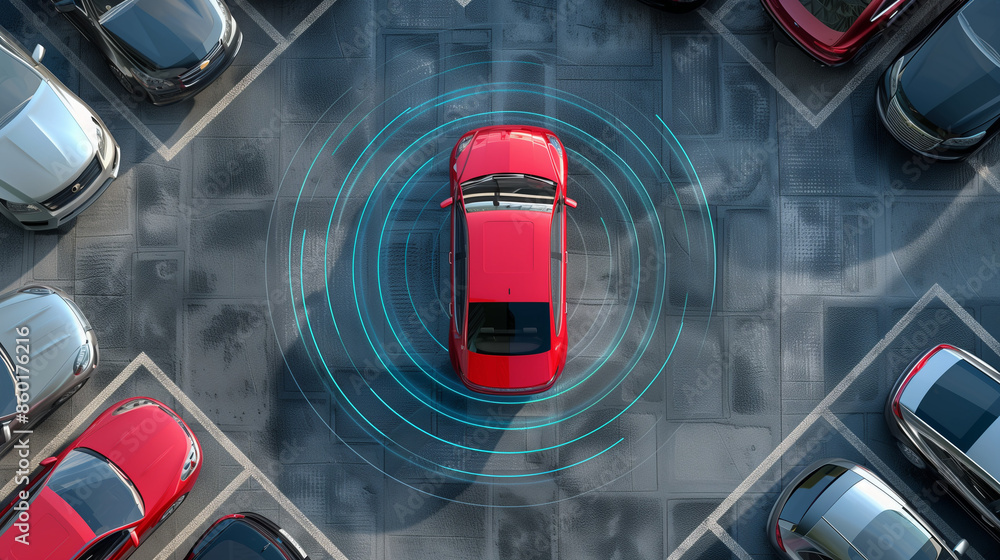 Visualization of the intelligent car parking assistant system from an ...