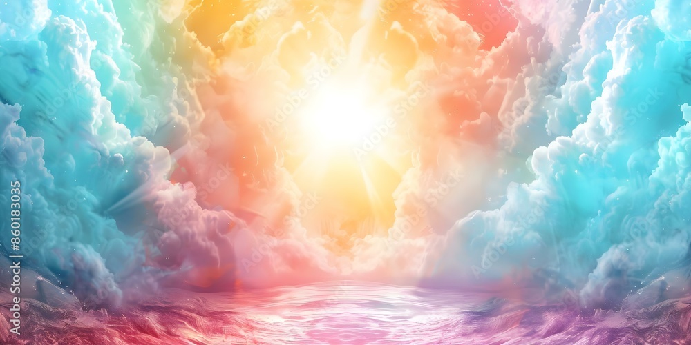 Watercolor art of Daniel in lions den divine protection serene colors ...