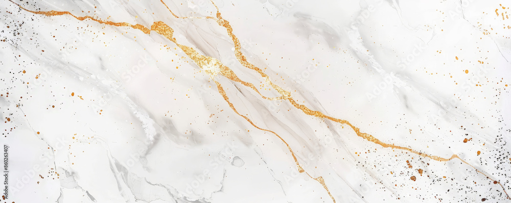 Modern marble wedding mockup card background with a sleek, white marble ...