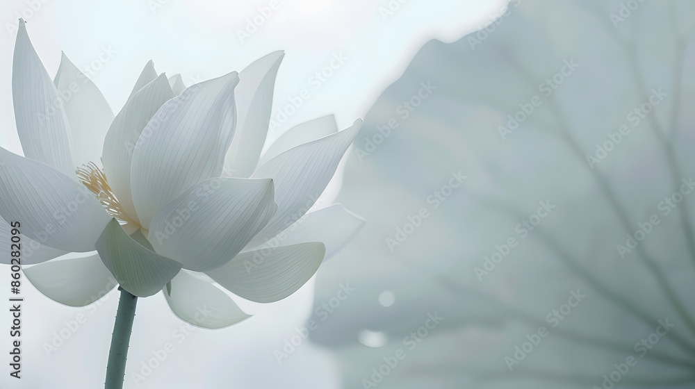 Fine art Beautiful white lotus flower and lotus flower plants pure ...