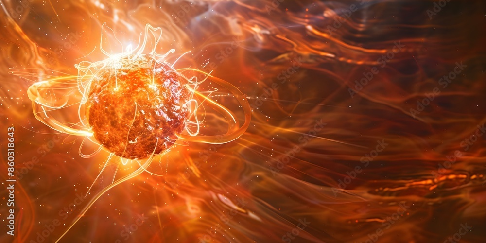 Fusion process of the sun involves merging hydrogen atoms to create helium, fueling its energy ...