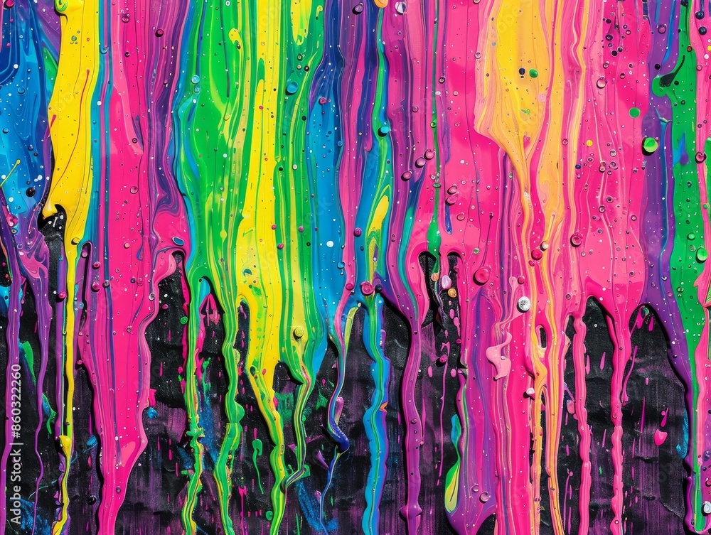 Medium shot of collage art, vhs quality, analog damage filter, dripping ...