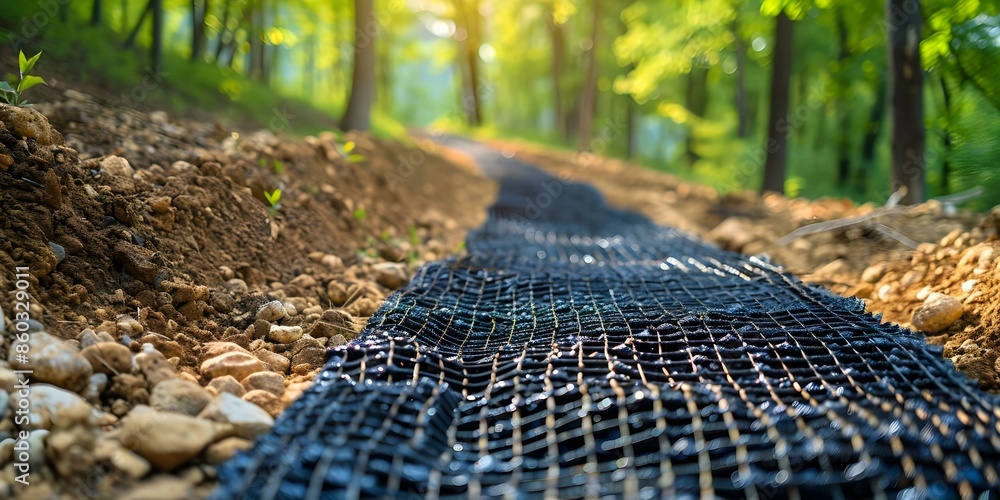 Reinforcing Hills with Geogrid for New Pedestrian Path Construction ...