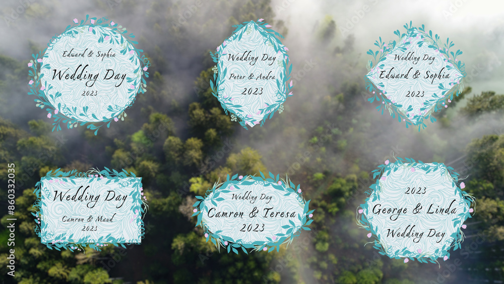 Love Story Titles Stock Template | Adobe Stock