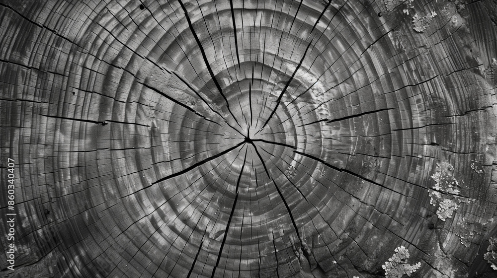 Tree trunk cross section growth rings, created with generative AI ...