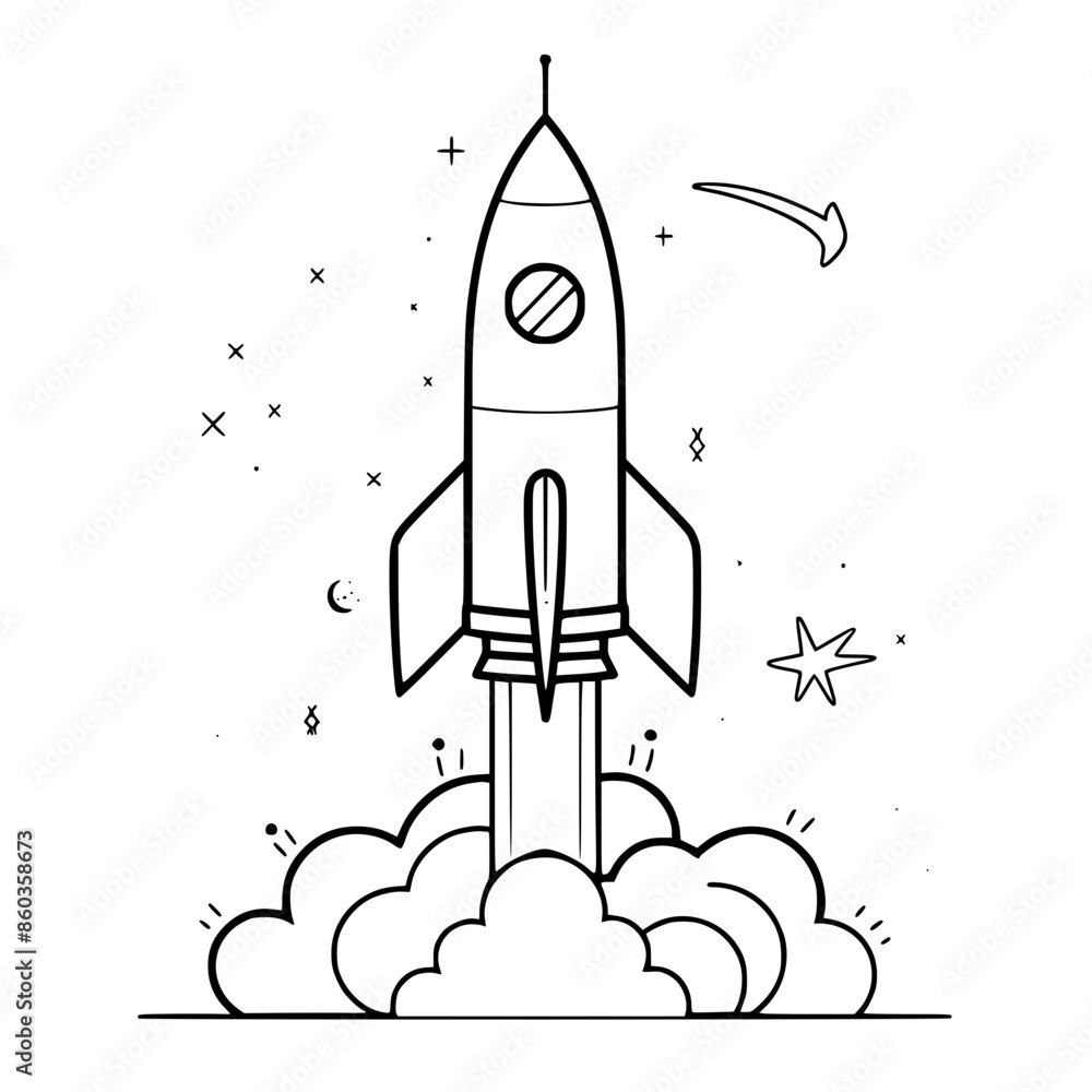 Vecteur Stock Rocket SVG, Rocket PNG, Rocket Clipart, Rocket SVG Cut ...