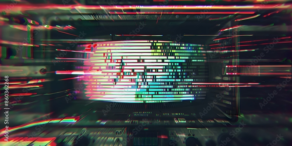 Creating a Vintage Glitch Effect with Retro VHS Scanlines and TV Static ...