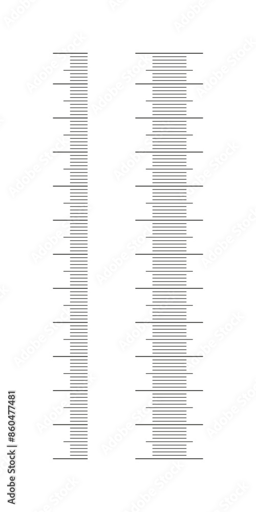 Height charts from 50 to 170 centimeters. Templates for wall growth ...