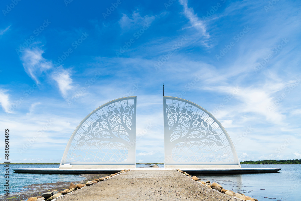 Tainan, Taiwan- June 20, 2024: Beautiful Tree of Life installation art ...