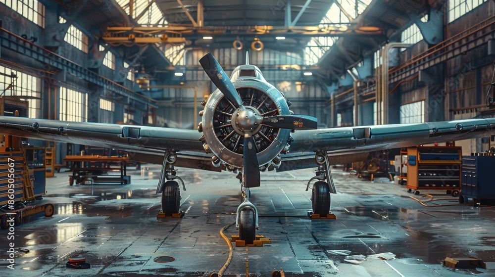A historic moment in aircraft manufacturing, photorealistic, capturing ...