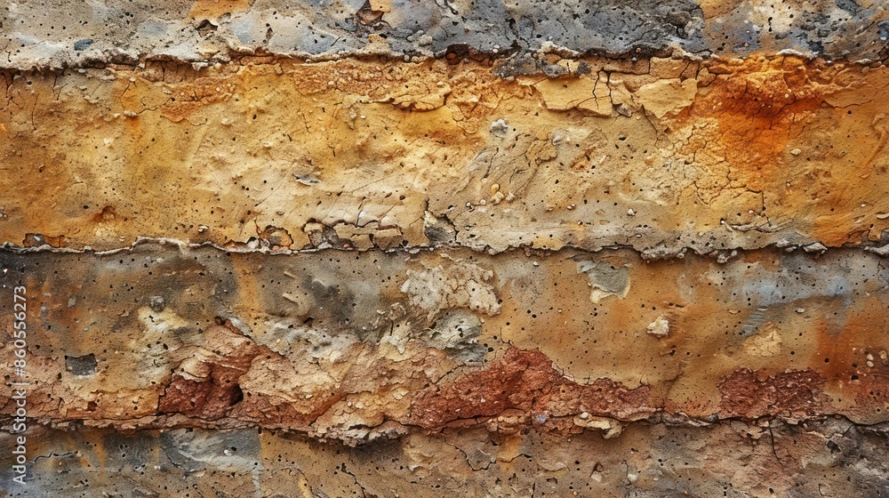 Rammed Earth Wall with Natural Earth Tones and Fine Dirty Surface ...