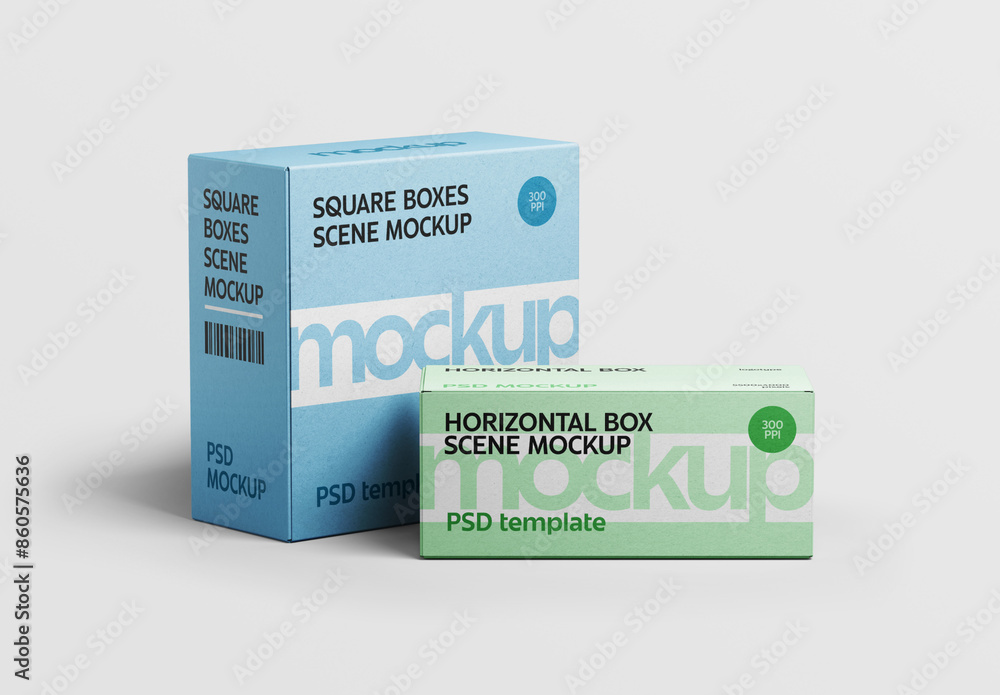 Box Packaging Mockup Stock Template | Adobe Stock